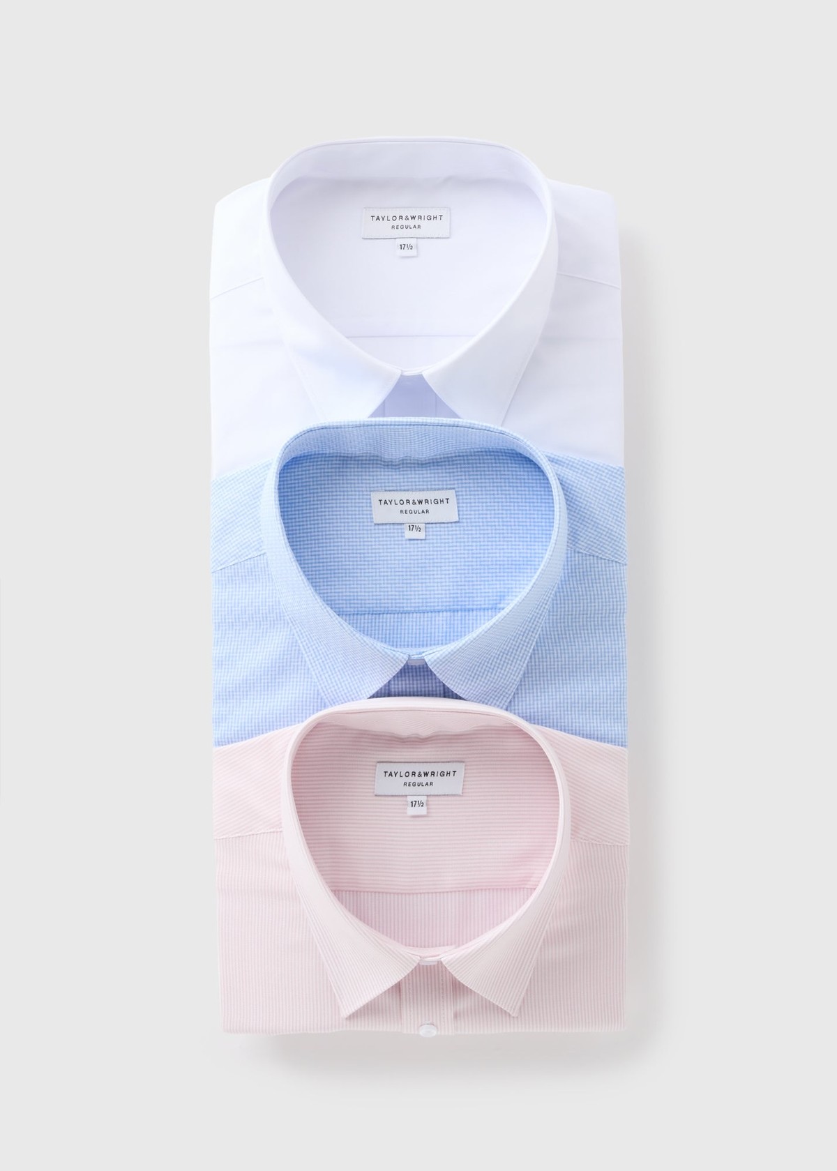 Buy 3 Pack Taylor & Wright Regular Fit Shirts Online in UAE - bfab